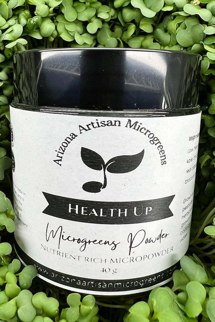 Health Up Microgreens Powder - Arizona Artisan Microgreens